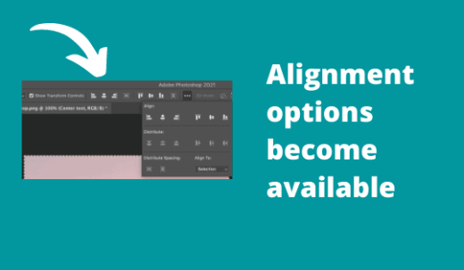 How to Center Text in Photoshop - Step by Step