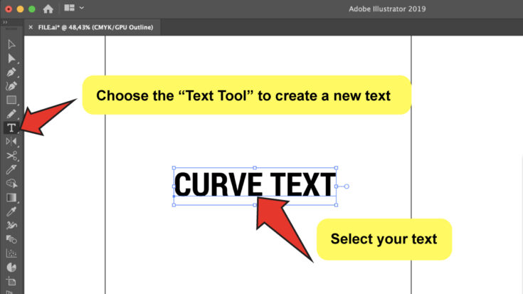 How to Curve Text in Illustrator in 6 Easy Steps