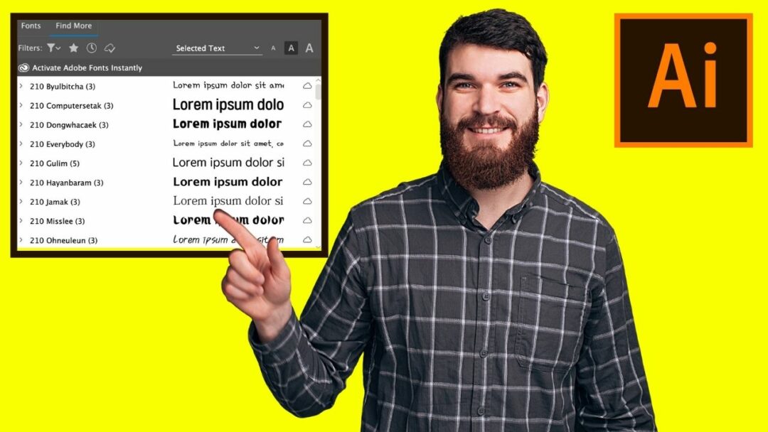 How to Download (Activate) Additional Fonts in Illustrator
