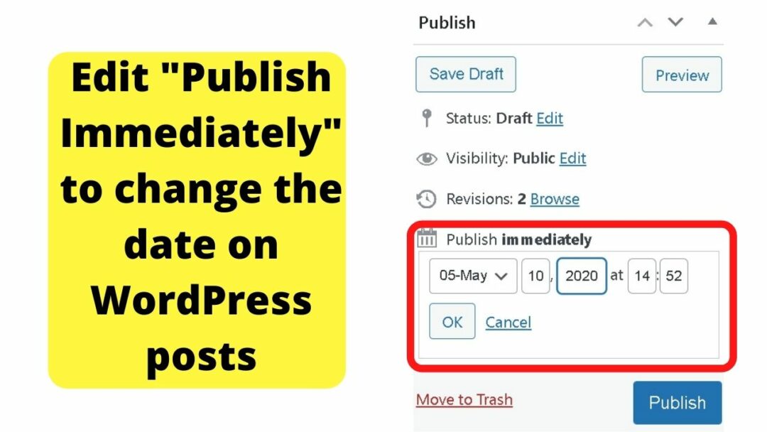 How to Change the Publish Date on a WordPress Post