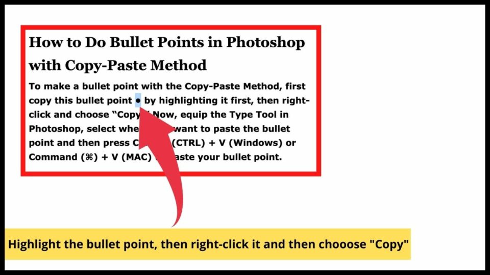 The 3 Best Methods to Make Bullet Points in Photoshop