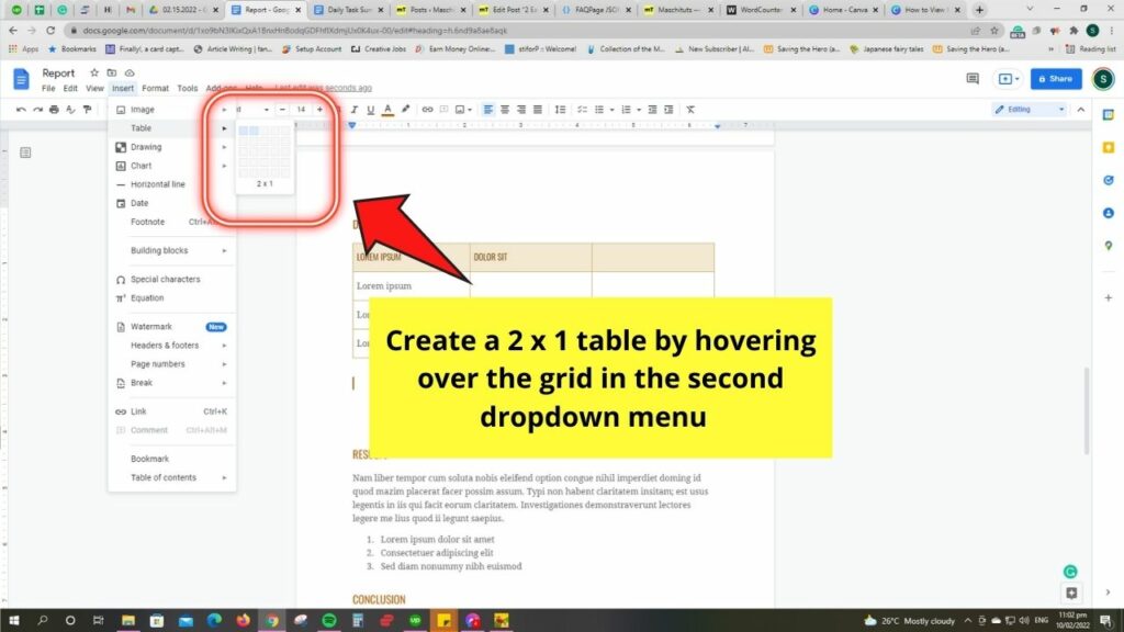 The 2 Best Methods to View Multiple Tables in Google Docs