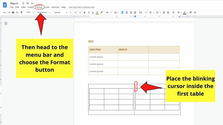 The 2 Best Methods to View Multiple Tables in Google Docs