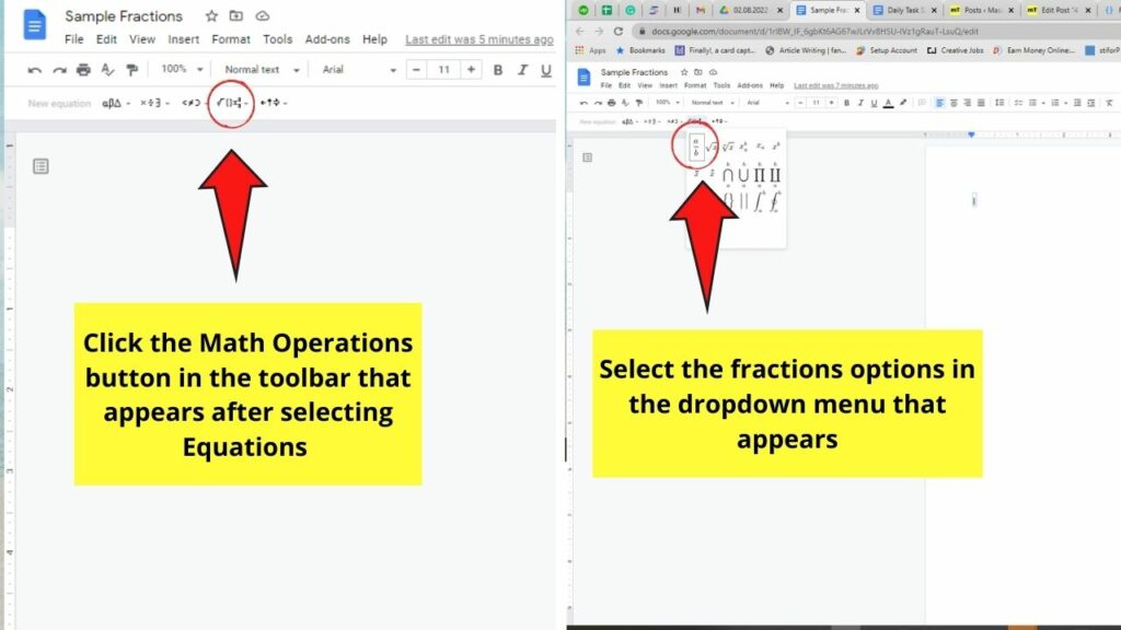 4 Super Easy Ways to Write Fractions in Google Docs