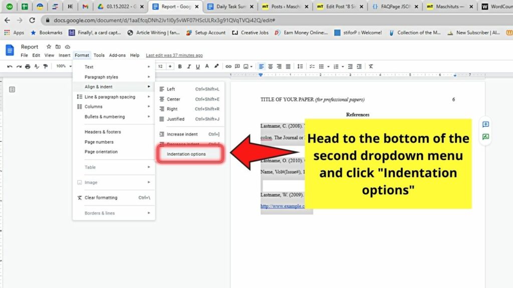 How to Indent Citations in Google Docs in 8 Simple Steps