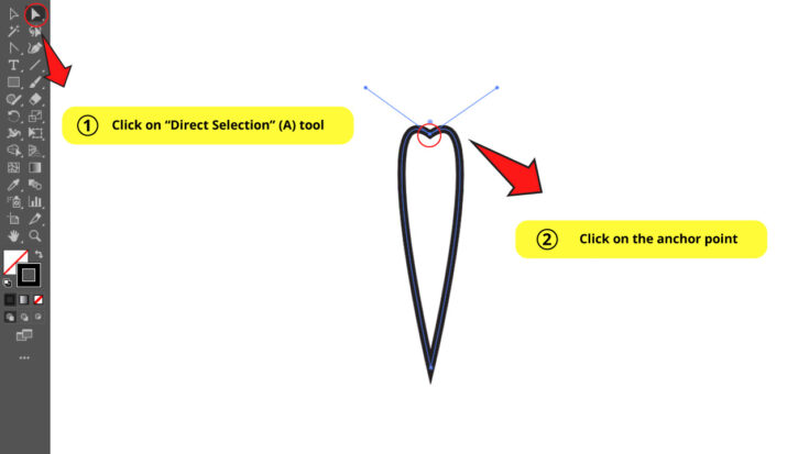 How to Add Handles to Anchor Points in Illustrator