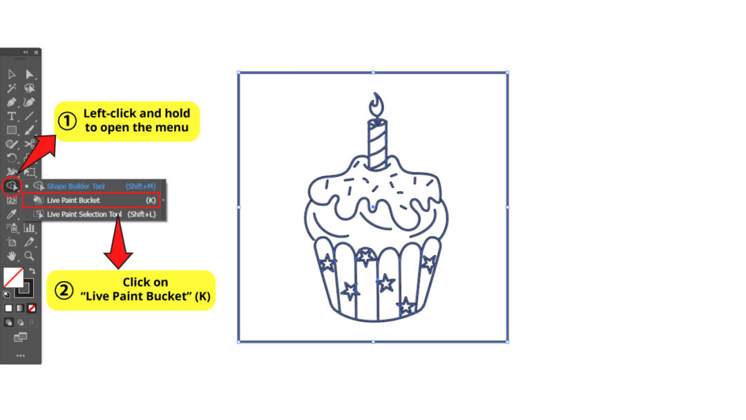 How to Use the Live Paint Bucket Tool in Illustrator