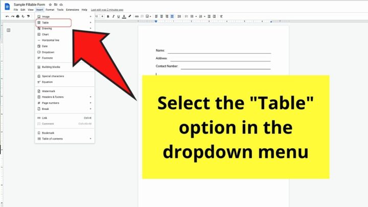 3 Ways to Create a Fillable Form in Google Docs