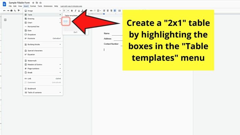 3 Ways to Create a Fillable Form in Google Docs