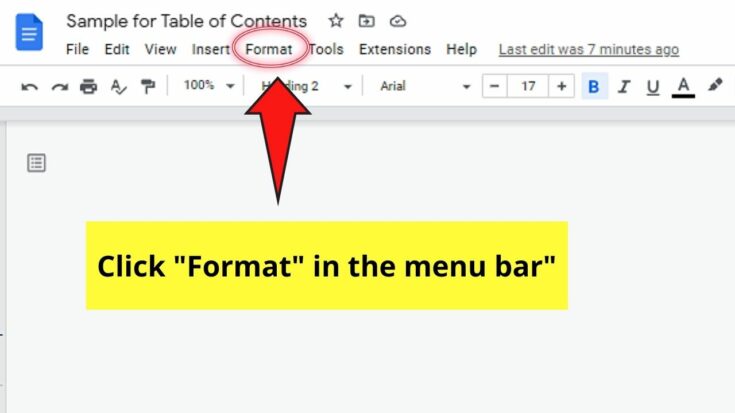 How to Make a Table of Contents in Google Docs