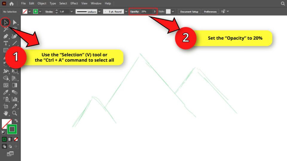 How to Make a Mountain in Illustrator + Free Vector Download