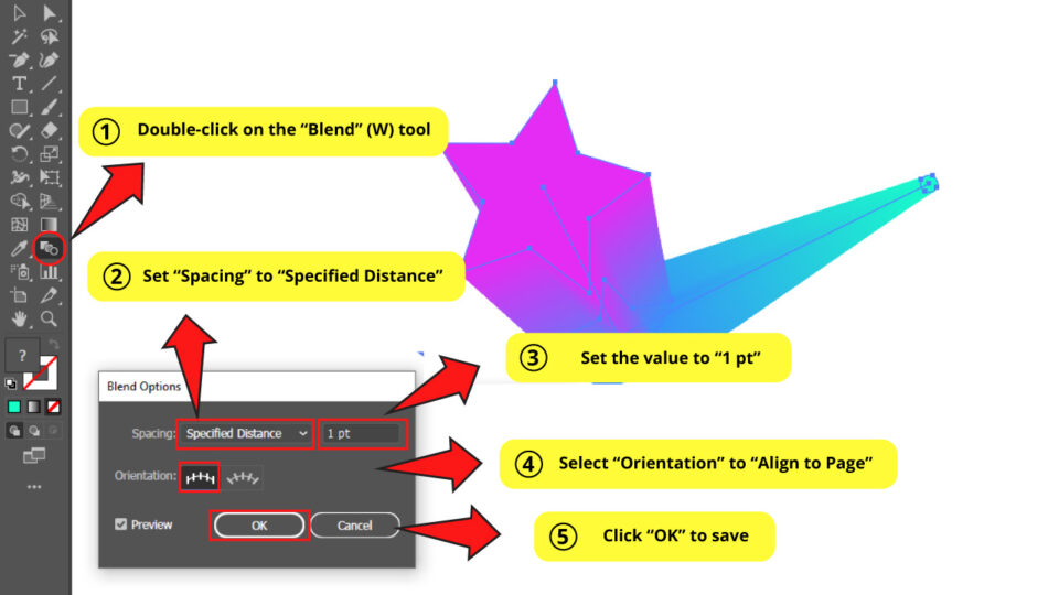 How to Use the Blend Tool in Illustrator — In-depth Guide