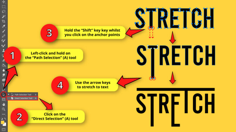 The 4 Best Ways to Stretch Text in Photoshop