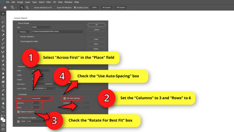Creating a Contact Sheet in Photoshop — The Complete Guide