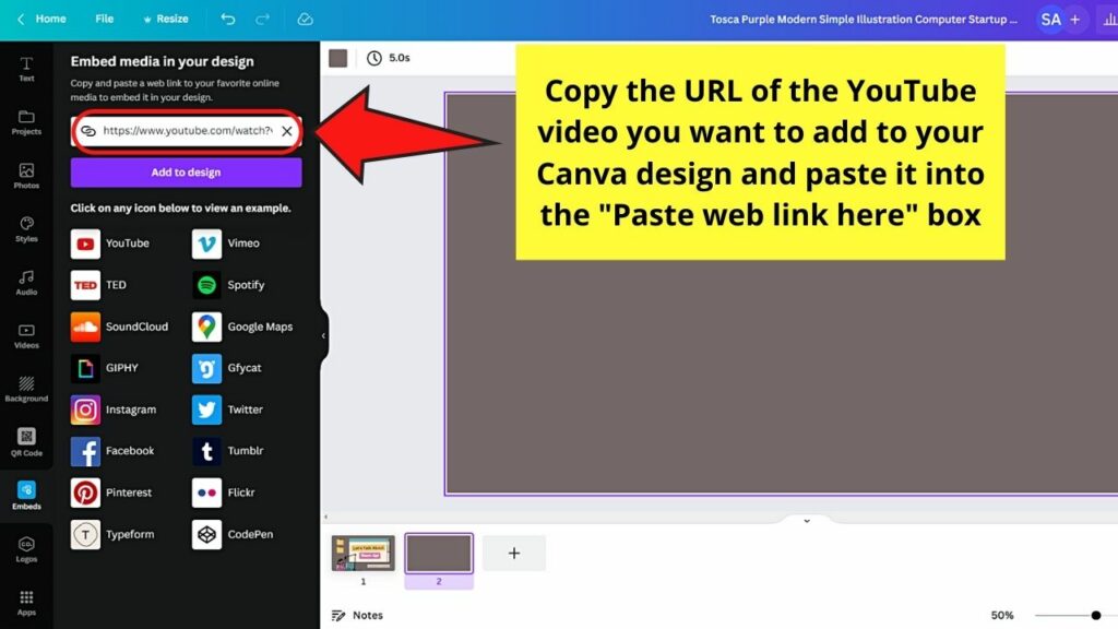 The 3 Best Ways to Embed a Youtube Video in Canva