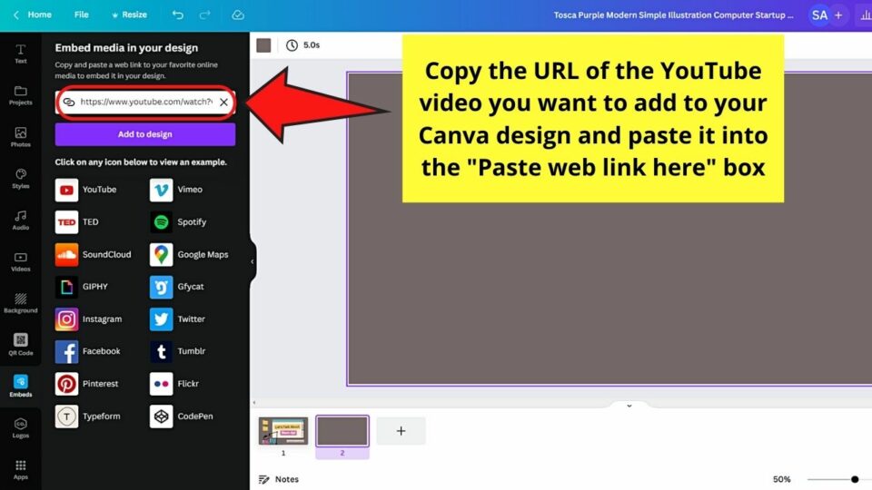 The 3 Best Ways to Embed a Youtube Video in Canva